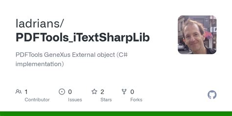 Github Ladrianspdftoolsitextsharplib Pdftools Genexus External Object C Implementation