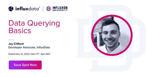 Learn Data Querying Basics With Jay Clifford Influxdata Posted On The
