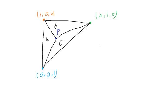 Interpolation 내삽 과 Barycentric Coordinate