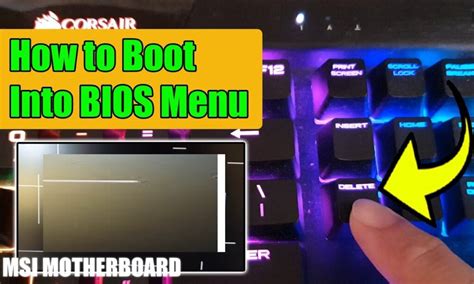Msi Boot Menu Key And How To Access It The Engineering Knowledge