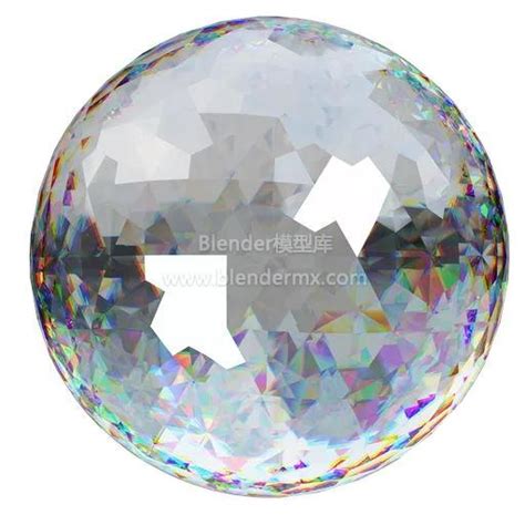 Blender 程序性多面玻璃材质球纹理贴图下载 Blender模型库