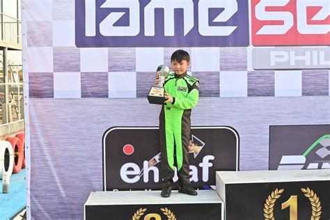 newbie cadet karter trinidad finishes at podium in iame series 2024