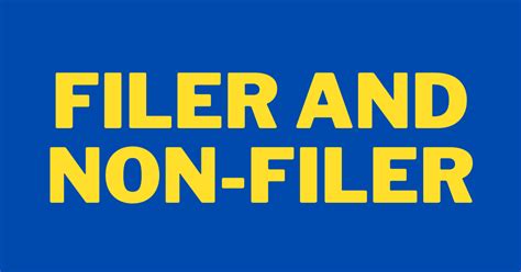 Filer And Non Filer ATL Status Filing FBR Income Tax Return