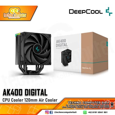 Deepcool Ak400 Digital Black Cpu Cooler 120mm Air Cooler