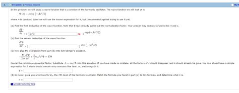Solved In This Problem We Will Study A Wave Function That Is Chegg