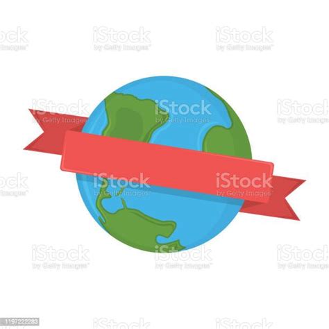 리본 레이블 배지 및 배너가 있는 지구 집합입니다 웹 인쇄 티셔츠에 대한 개념 Sunburst 지구 로고 아이콘 및 포스터에 대 한 배경 선물 카드 만화 벡터 일러스트 4