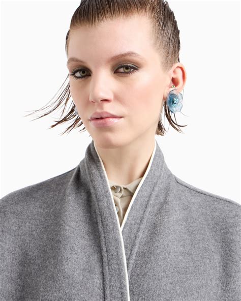 Wool And Cashmere Coat Giorgio Armani