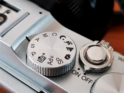 Camera Mode Dial Button Stock Image Image Of Closeup 135268229