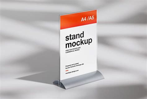 Free Premium Mockups Instant Download Flyer Stand Mockup Table