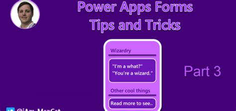 Power Apps Forms Tips And Tricks Part 1 IAm ManCat Blog