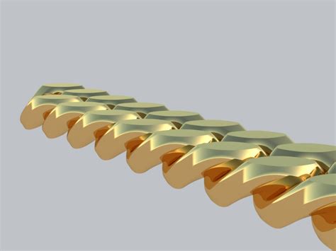 Stl File Cuban Chain Necklace 🔑・template To Download And 3d Print・cults