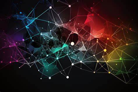 Abstract Interconnected Dots And Lines Stock Illustration Illustration Of Atom Fantastic