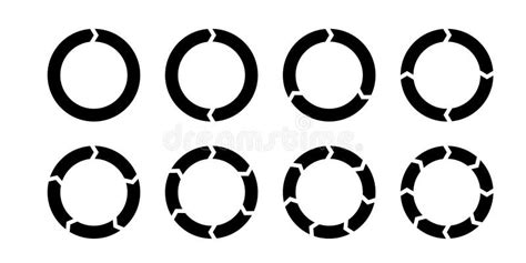 Rotation Arrows In Circular Motion Circle Arrow Combinations Set Of