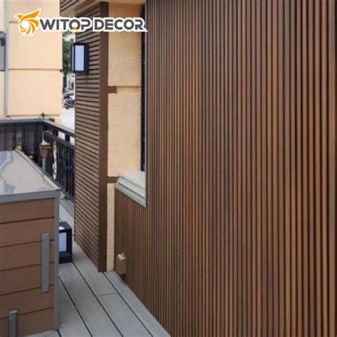 Outdoor Fluted Laminated Cladding Exterior Cladding Siding Wood