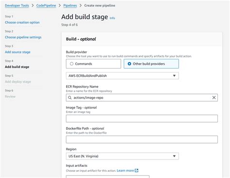 教程：使用 Codepipeline （v2 类型）构建 Docker 镜像并将其推送到亚马逊 Ecr Aws Codepipeline
