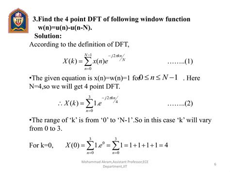 discrete fourier transform pptx