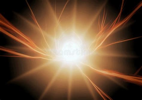 3d Illustration Of An Exploding Abstract Fire Flame Stock Illustration
