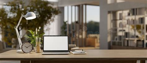 Minimal Workspace With Laptop Mockup And Copy Space In A Modern Living