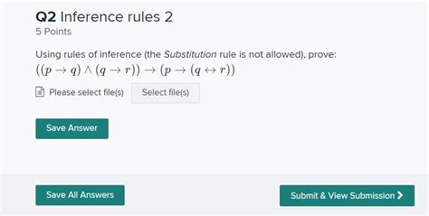 solved q2 inference rules 2 5 points using rules of