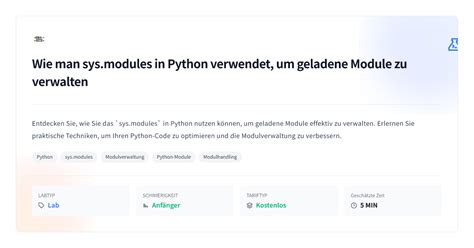 Wie Man Sysmodules In Python Verwendet Um Geladene Module Zu
