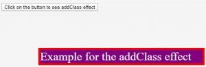 JQuery AddClass Parameters And Examples Of JQuery AddClass