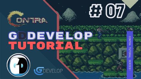 gdevelop free visual game engine contra tutorial 07 enemy spawning
