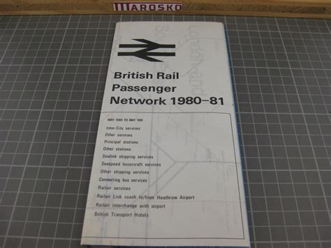 Br Passenger Network 1980 81 Gefaltet Gebraucht In Malters Für Chf