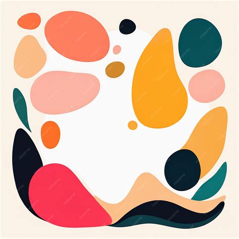 Premium Photo Boho Abstract Background Boho Shapes Aesthetic