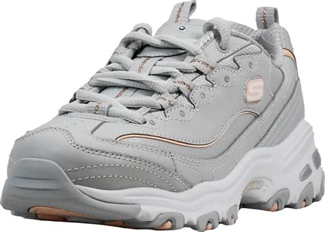 Skechers Sport Womens Dlites Fresh Start Lace Up Sneaker