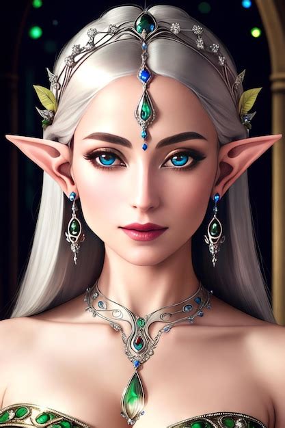 Premium Ai Image Fantasy Elf Princess Woman