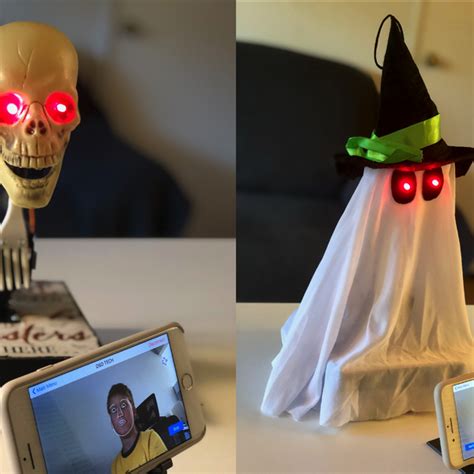 Face Tracking And Smile Detecting Halloween Robots