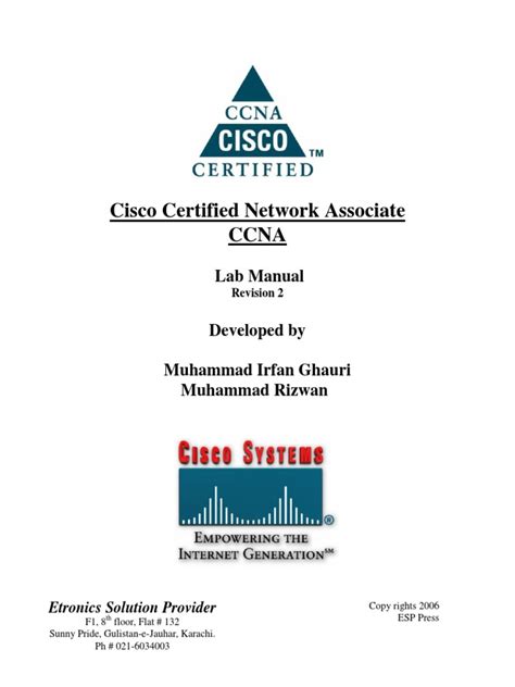 Cisco Certified Network Associate Ccna Lab Manual Pdf Routing