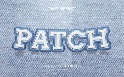 Premium Psd Patch Text Effect