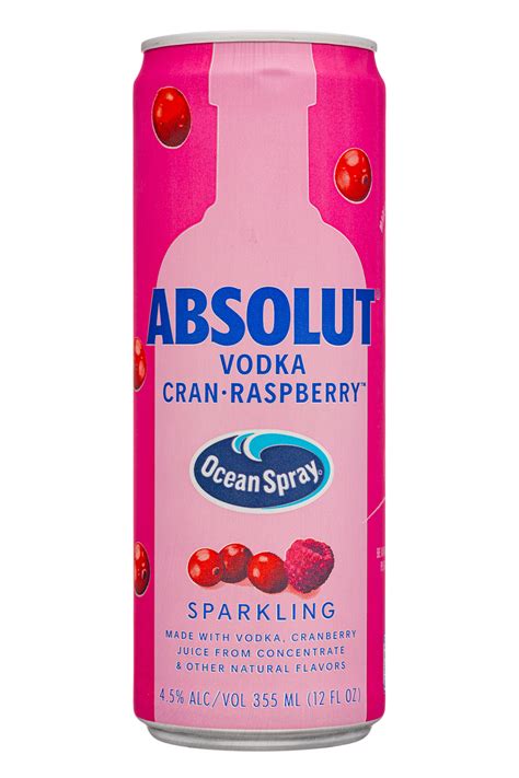 Vodka Cran Raspberry With Ocean Spray Absolut Vodka