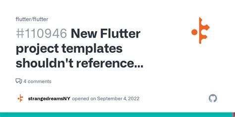 New Flutter Project Templates Shouldnt Reference Dependencies That Arent In The Standard