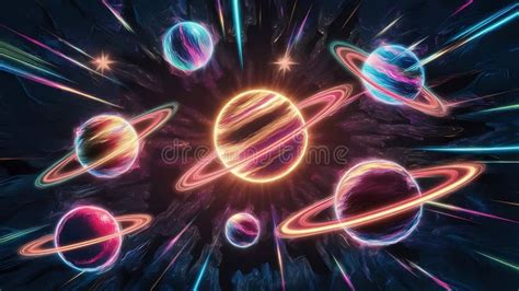 Abstract Background With Flowing Particles Digital Future Stock Illustration Illustration Of