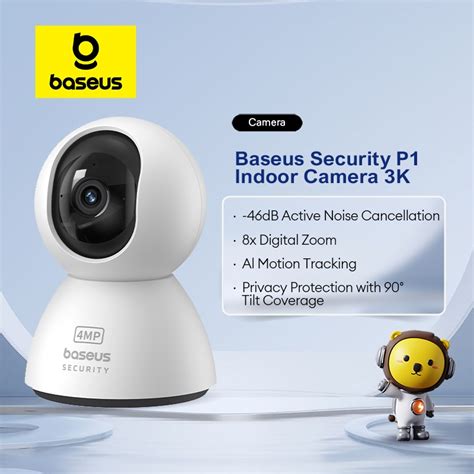 Baseus Smart Camera Security P Series Indoor K Cctv Indoor Ip Camera Night Vision Motion