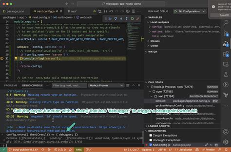 Debugging In The VS Code Debug Console Run A JavaScript Await Function Stack Overflow