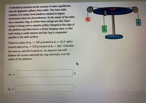 Solved A Laboratory Exercise On The Concept Of Static Chegg