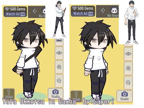 Yuta Okkotsu But In Gacha Club My Style Club Design Club Outfit