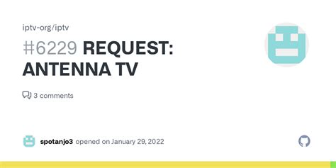 Request Antenna Tv · Issue 6229 · Iptv Orgiptv · Github