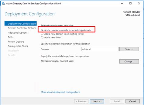configure secondary domain controller on windows 2019 vmanalyst