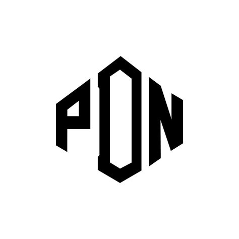 Pdn Letter Logo Design With Polygon Shape Pdn Polygon And Cube Shape