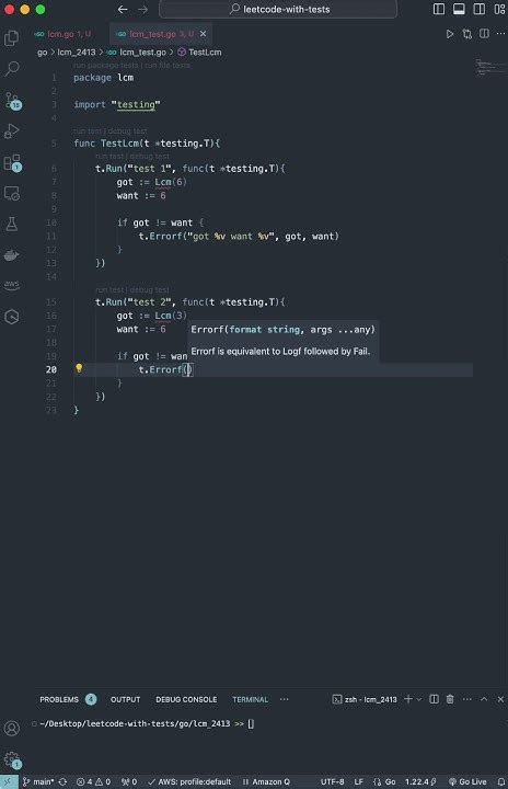 Smallest Even Multiple 2413 Golang Short Golang Coding Leetcode