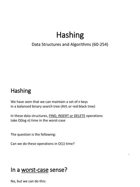 Hashing Datastructures And Algorithms Pdf Algorithms And Data