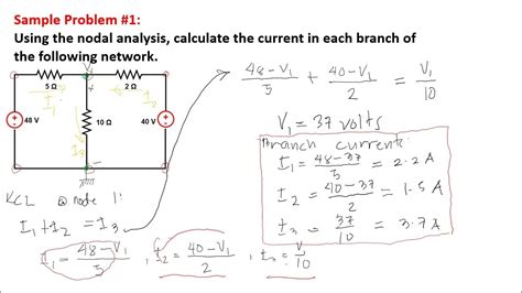 Basic Nodal Analysis Sample Problems Youtube