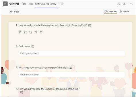 How To Create A Survey In Microsoft Teams Myexcelonline