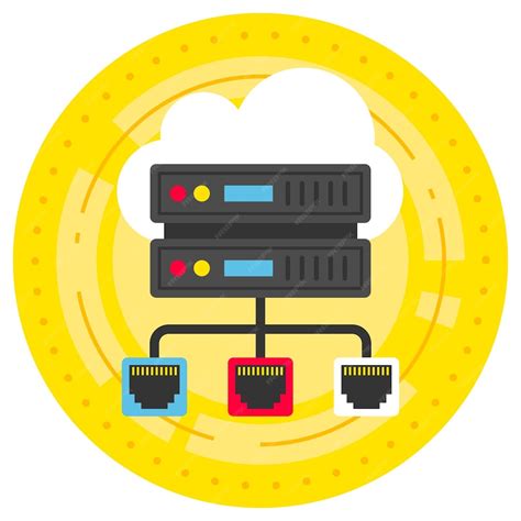 Premium Vector On Premises Cloud Based Lan Concept Storage Area