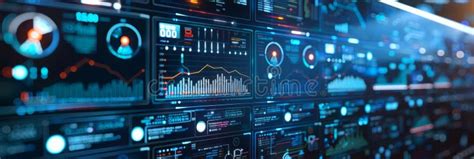 A High Tech Computer Screen Displaying A Detailed Network Monitoring Dashboard With Real Time