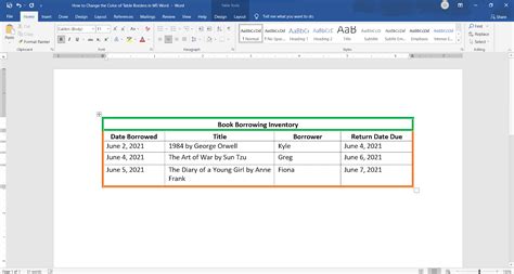 How To Change Table Header Color In Word Printable Online
